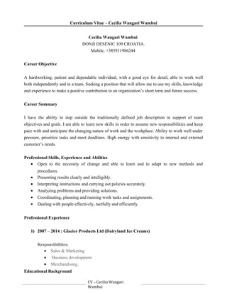Cecilia - CV | DOC