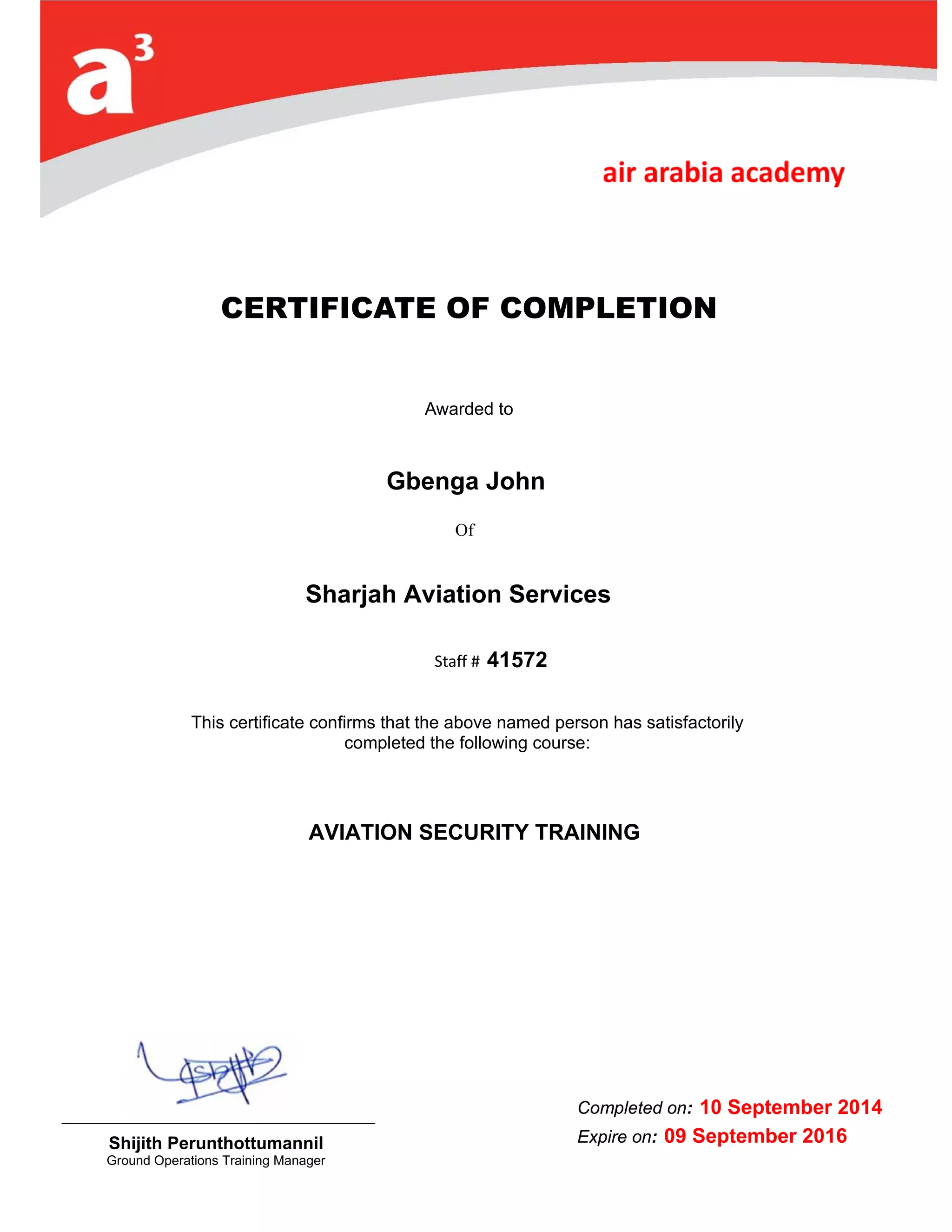 AVIATION SECURITY TRAINING (1) | PDF | Air Travel | Travel Type