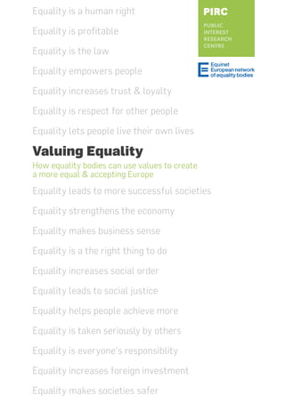valuing_equality | PDF | Debated Sensitive Social Issues | Sensitive Topics