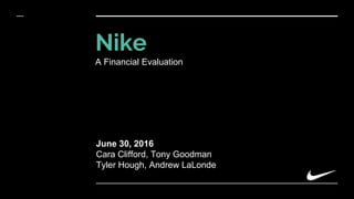 Nike Financial Analysis | PDF