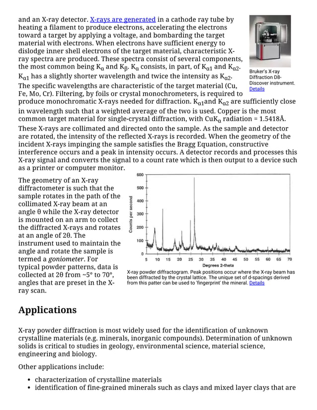 X-ray Powder Diffraction (XRD) | PDF | Chemistry | Science