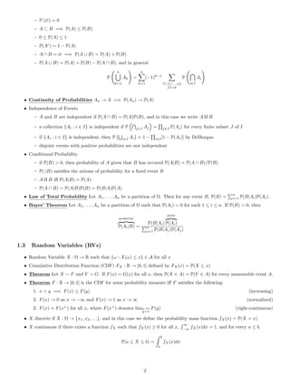 Actuarial Science Reference Sheet | PDF | Physics | Science