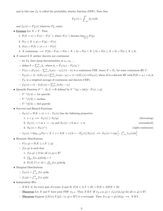 Actuarial Science Reference Sheet | PDF | Physics | Science