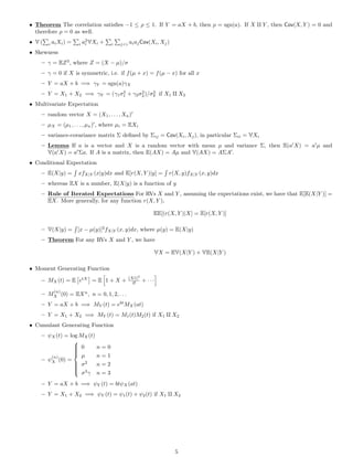 Actuarial Science Reference Sheet | PDF