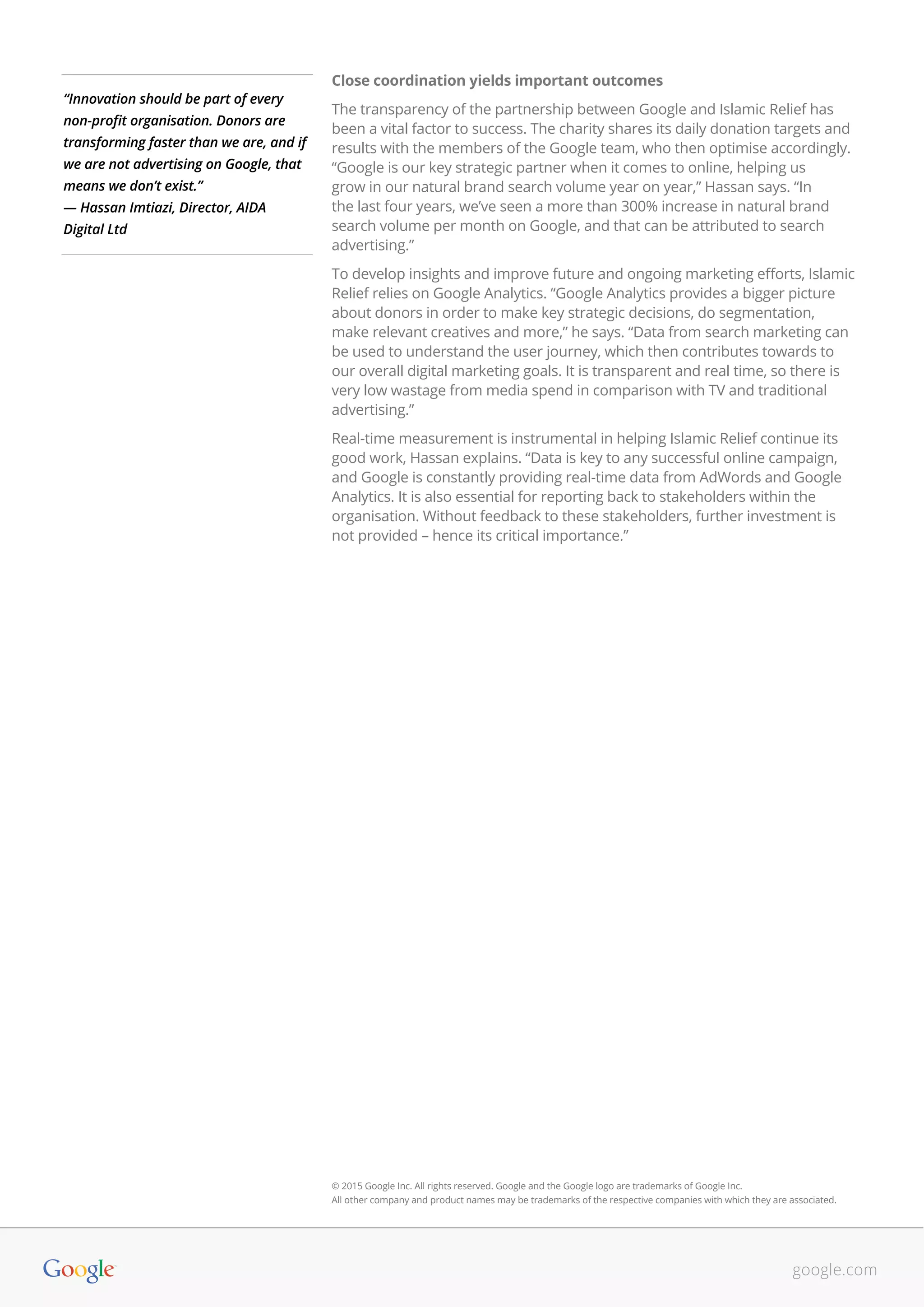 Islamic Relief case study 2015 | PDF