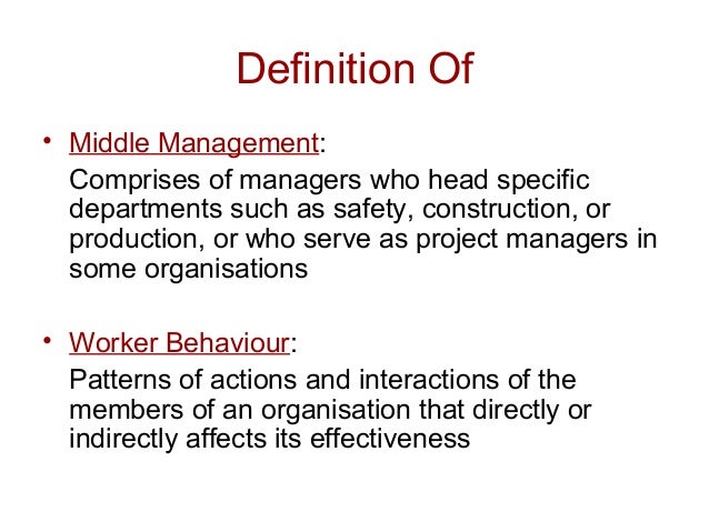 Presentation Middle Management in Managing Worker Compliance behaviour