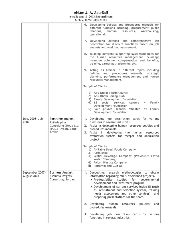 Ahlam Jamal Abu Saif CV[1] (1) | PDF