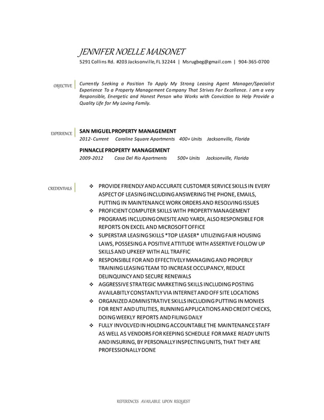 Jennifer Resume | PDF