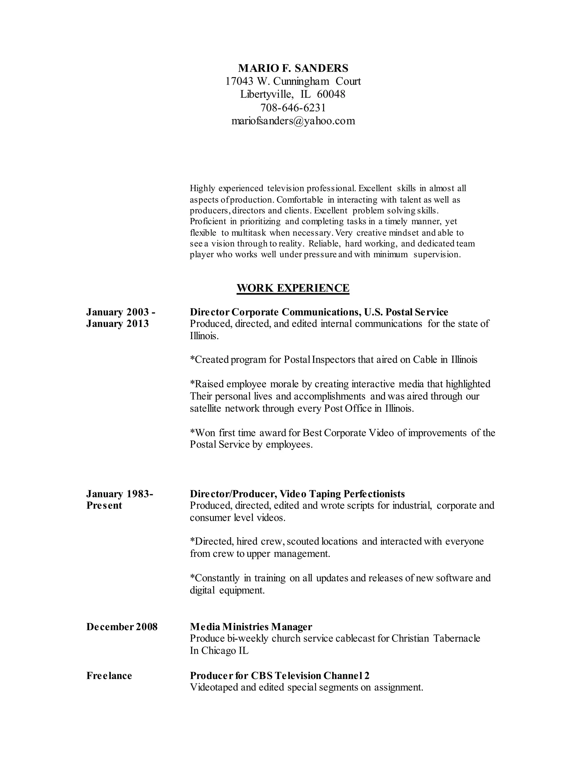 mario_resume final | PDF