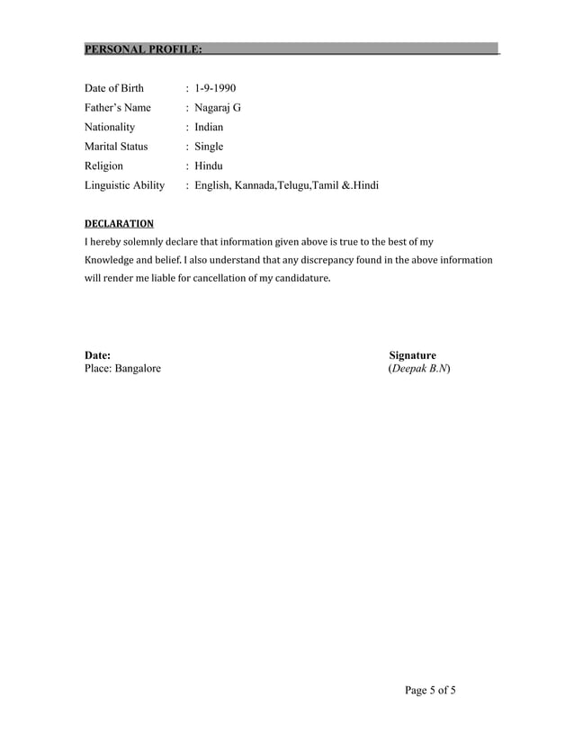 Deepak new resume 2016 | PDF