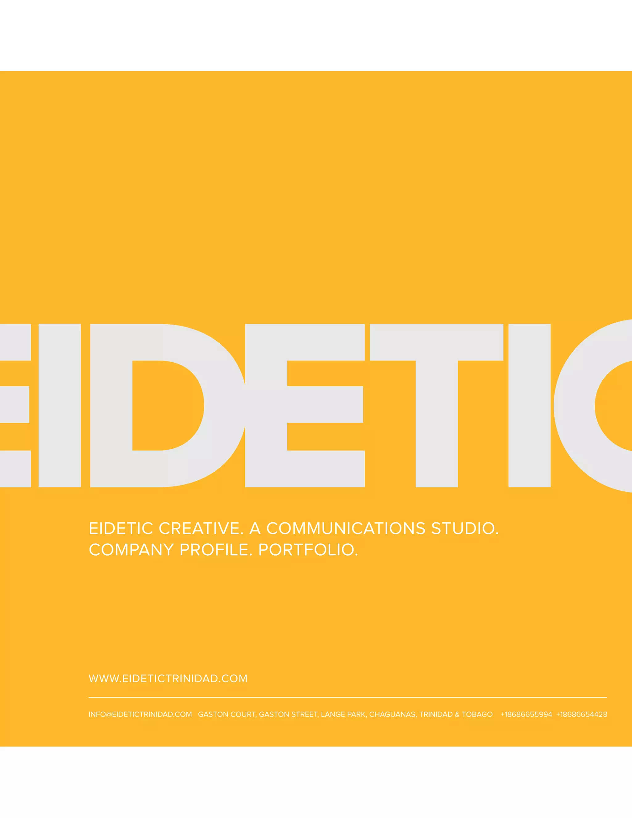 Eidetic Company Profile 2014 | PDF