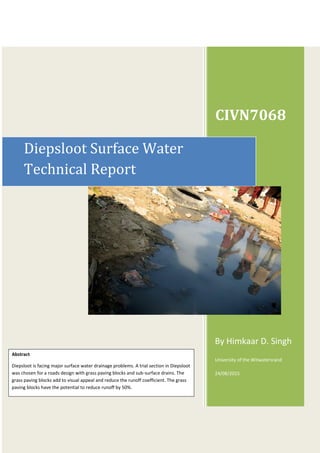 Himkaar Singh Diepsloot SW Report | PDF
