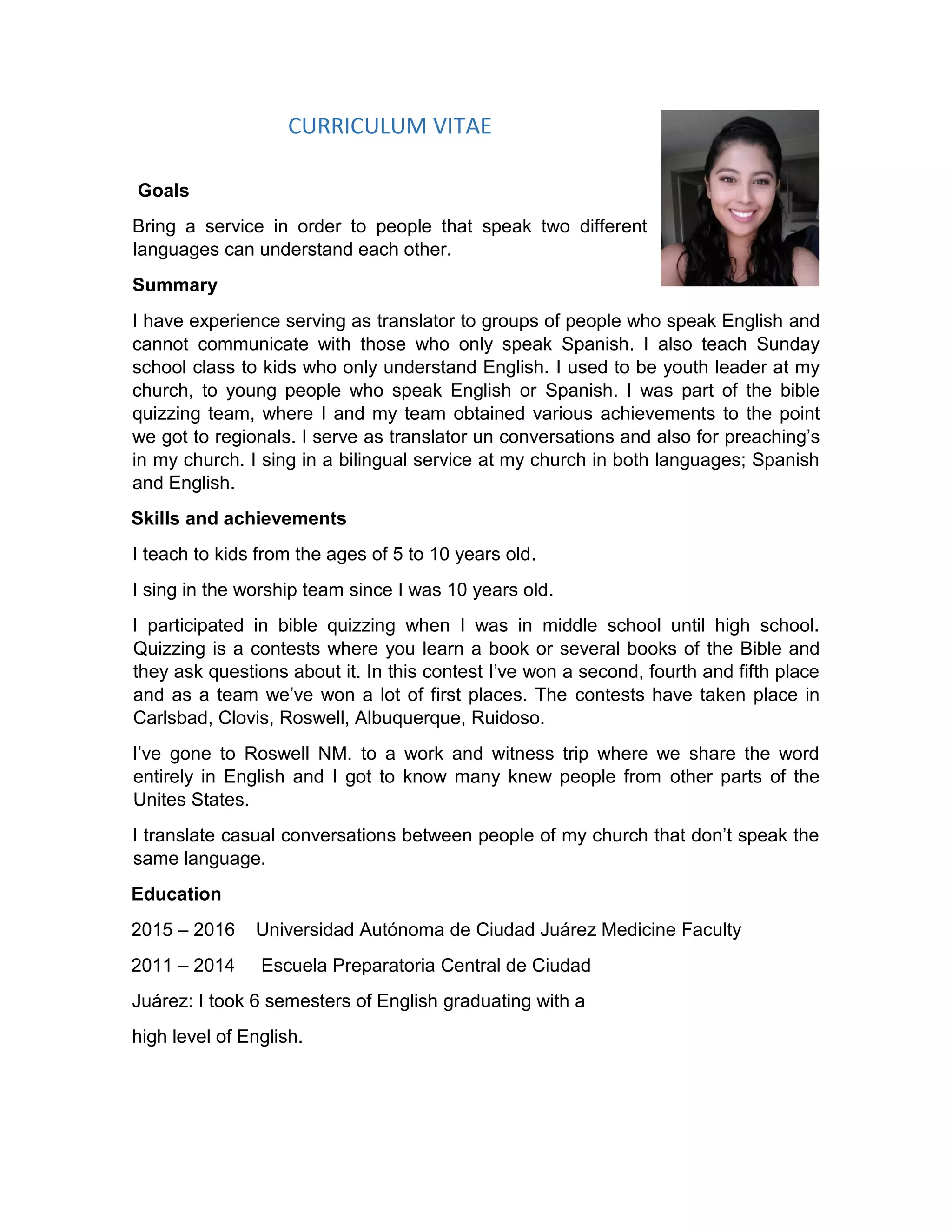 CURRICULUM VITAE English | PDF