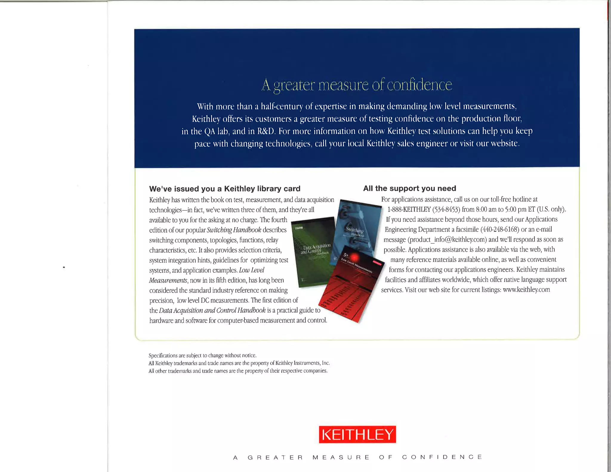 Keithley OEM Advantage Program Brochure | PPT