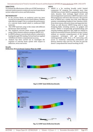 Comparative Study on RCC Beam with and without Carbon Fibre Reinforced Polymer using Ansys ...