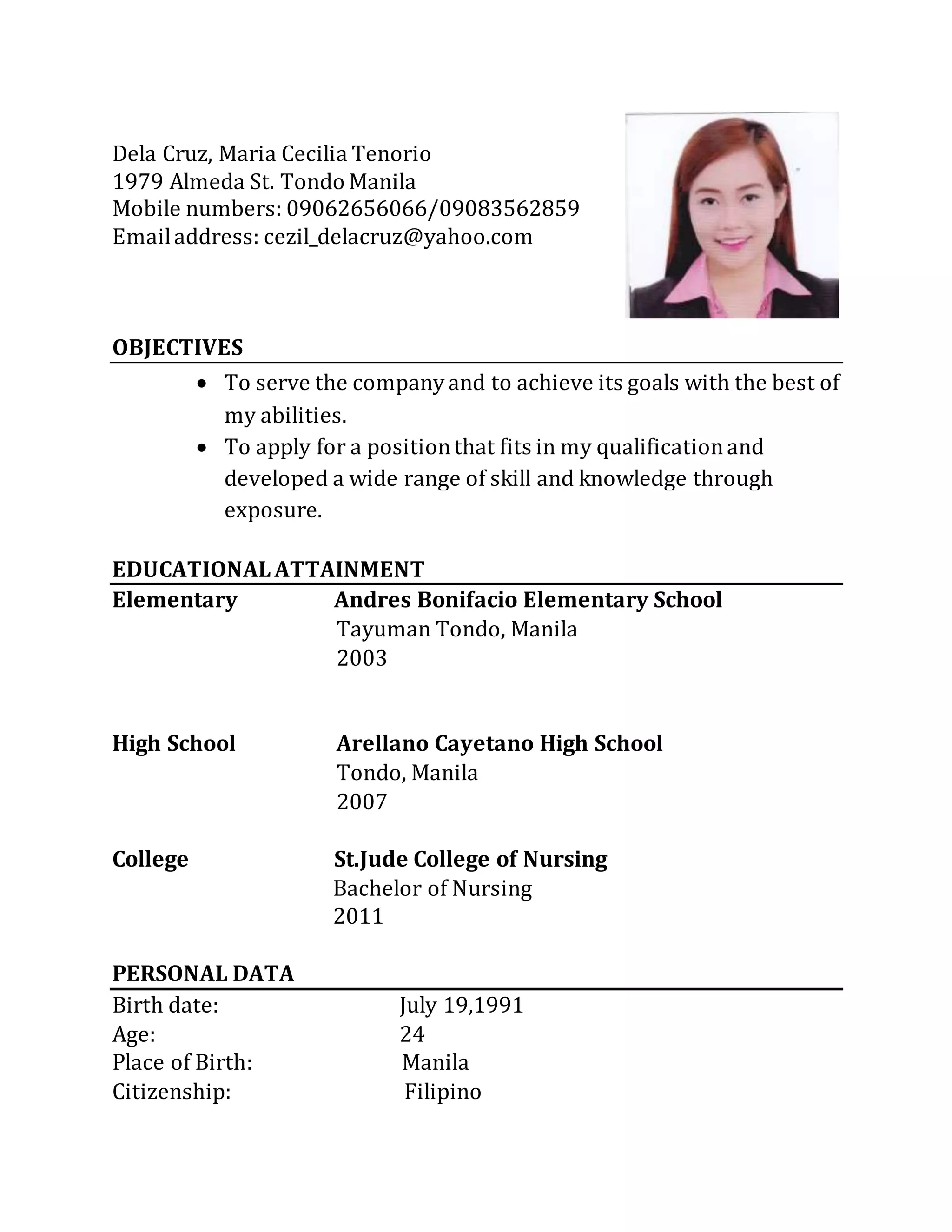 cecil resume universal | DOCX