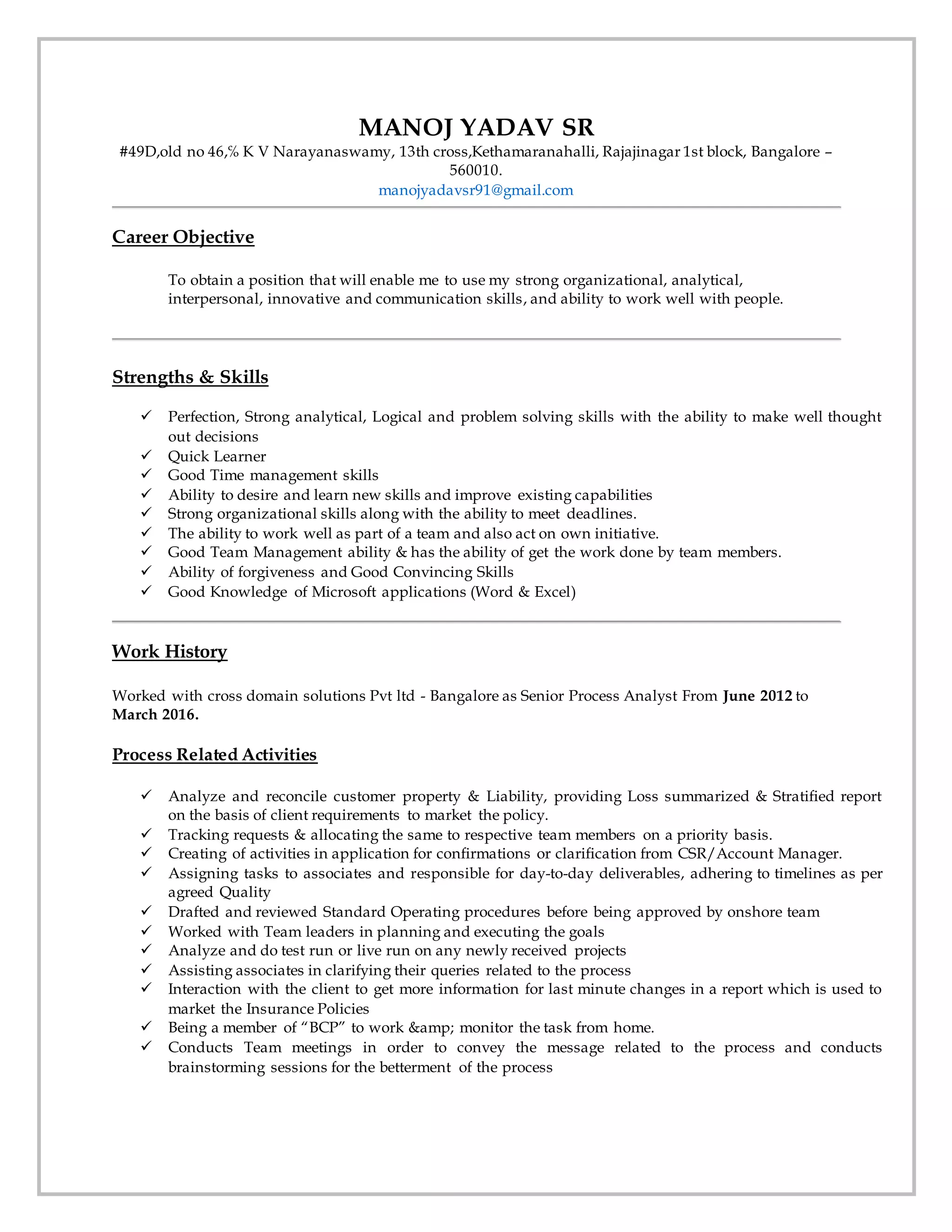 Manoj_Resume | DOCX