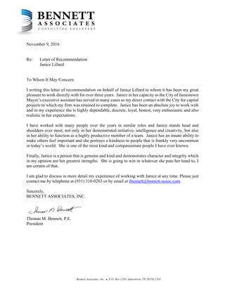 Janice-Letter of Recommendation | PDF