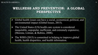 Health in America and the World | PPT