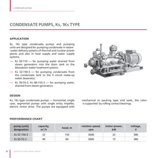 Pumps for nuclear power industry | PDF