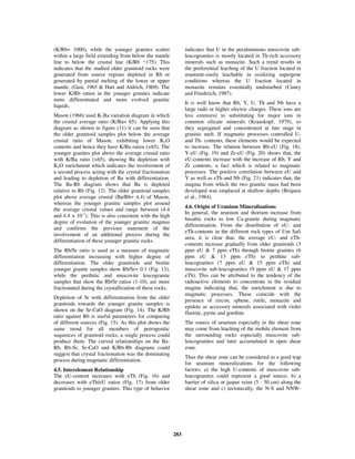PETROGENESIS OF GRANITOID ROCKS AND ORIGIN OF URANIUM MINERALIZATIONS ...