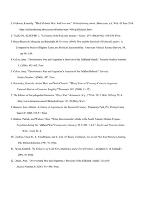 falklands war essay | DOC