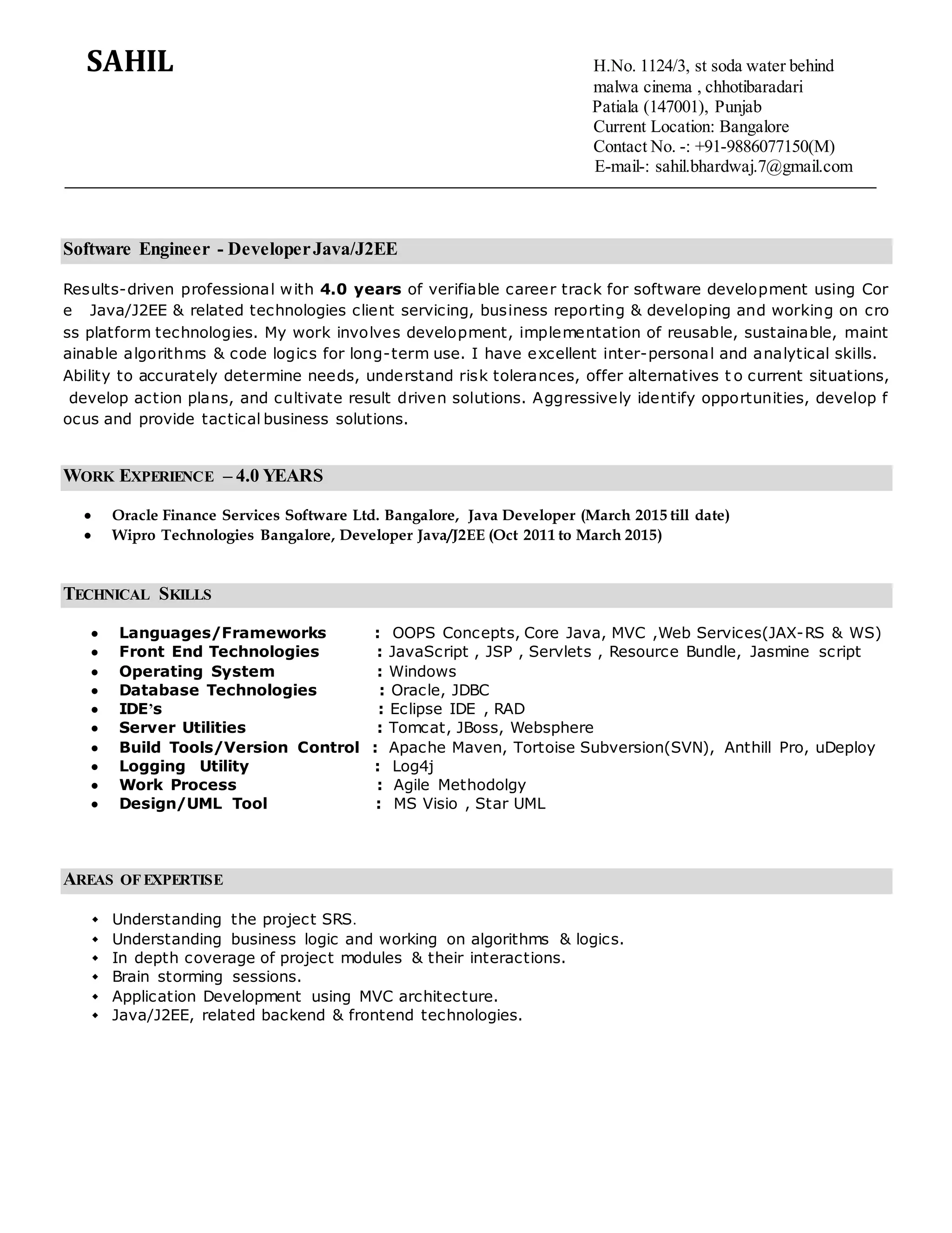 Sahil_Resume_updated | DOCX | Web Development | Internet
