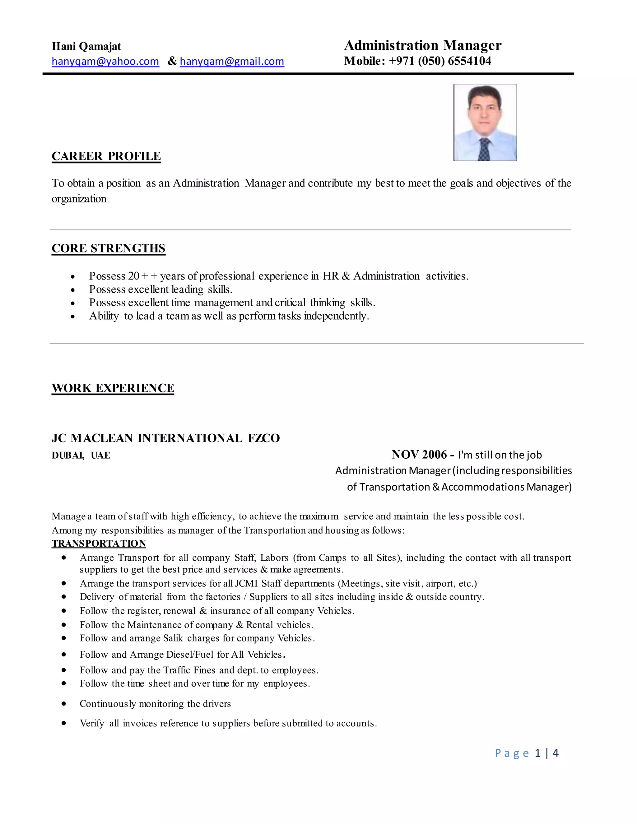 Hani update cv | PDF