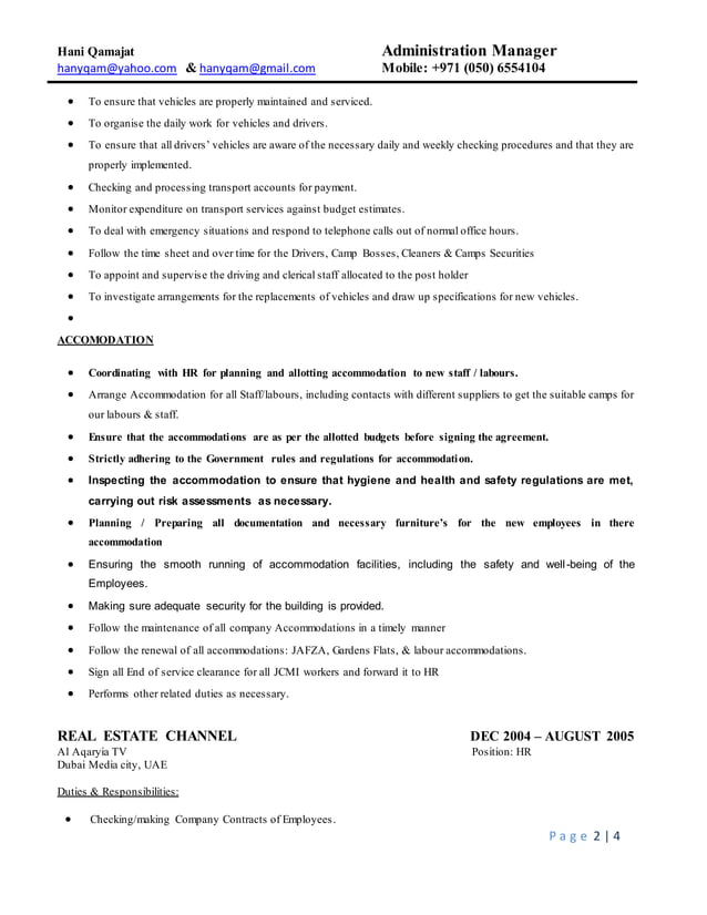 Hani update cv | PDF