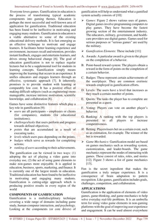 Gamification in Education An Overview | PDF