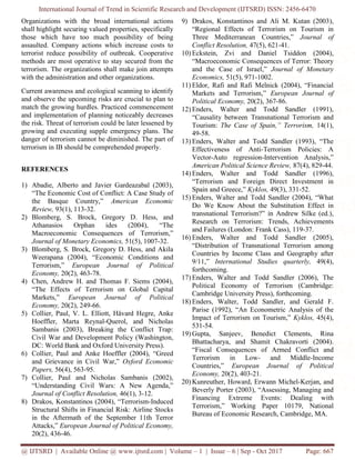How does Terrorism Effect on Business and Relation Between Countries | PDF