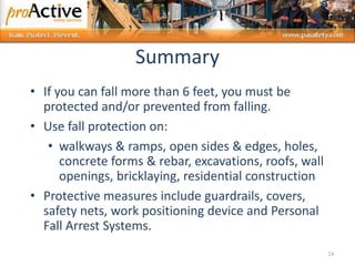 Fall Protection in Construction | PPTX