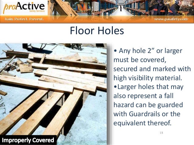 Floor Openings Osha Fall Protection