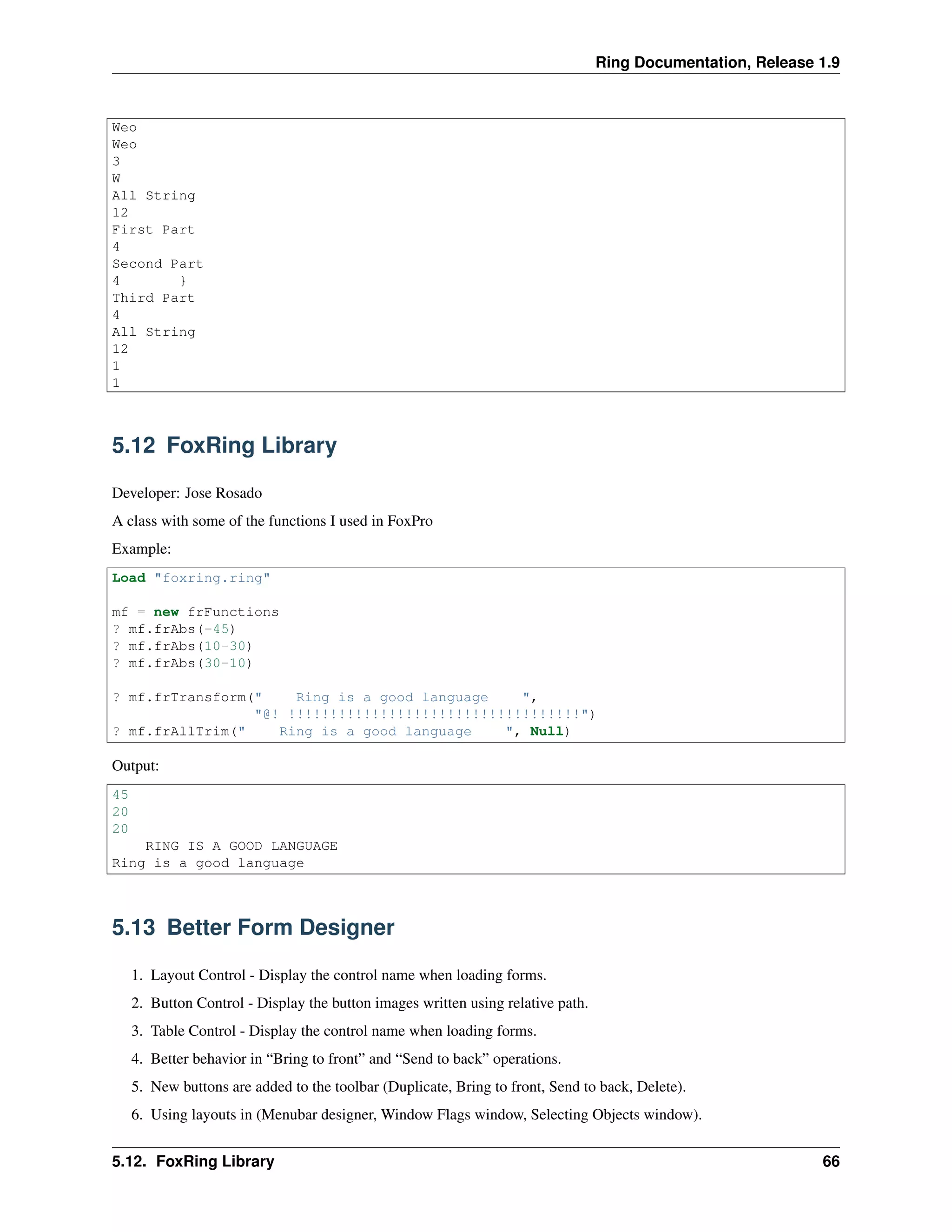 The Ring programming language version 1.9 book - Part 10 of 210 | PDF