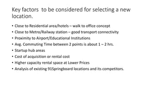 91 springboard expansion and micro market analysis | PPTX