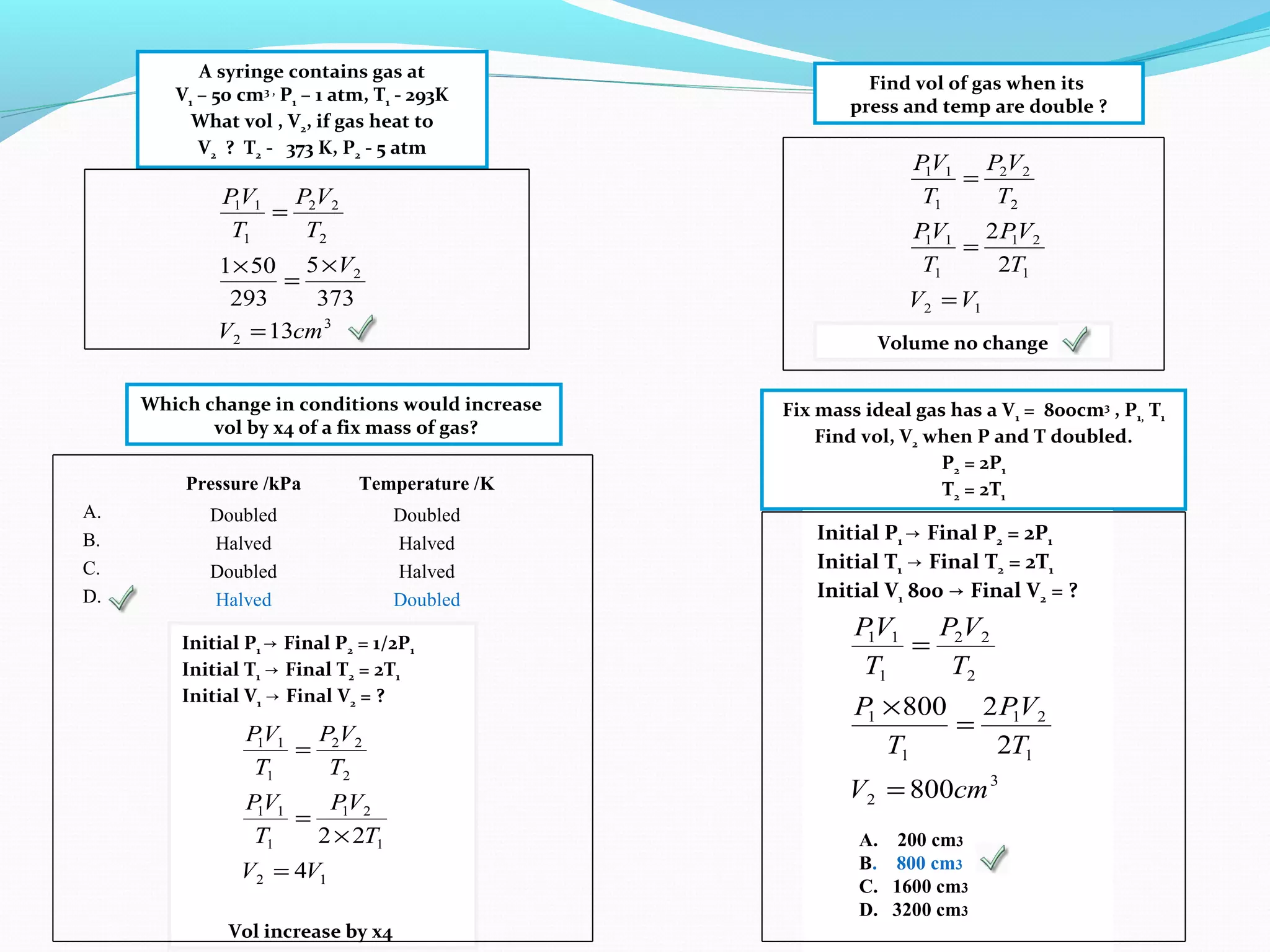 IB Chemistry Ideal Gas Equation, Kinetic Theory and RMM determination ...