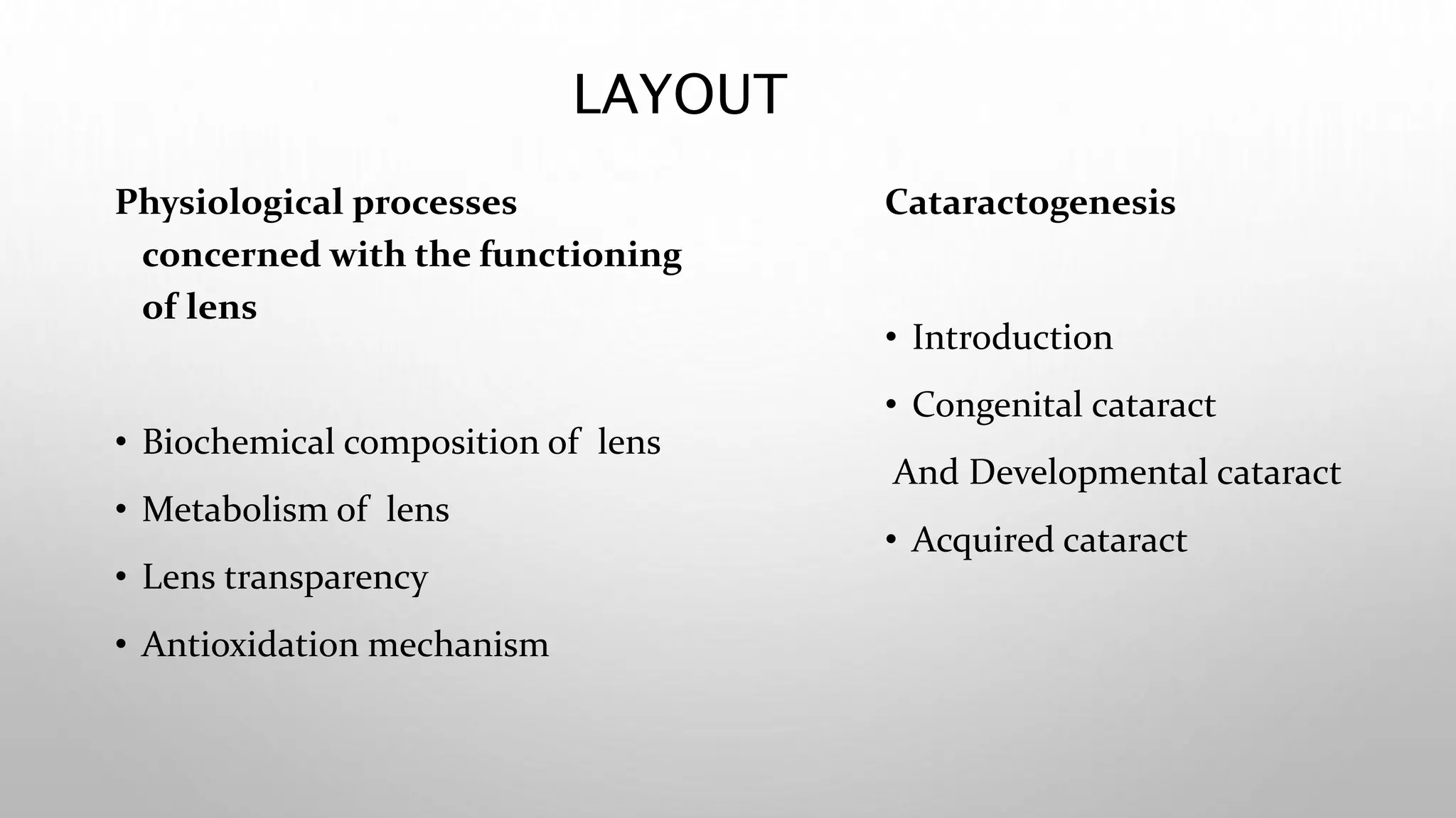 Physiology of lens and Cataractogenesis | PPTX