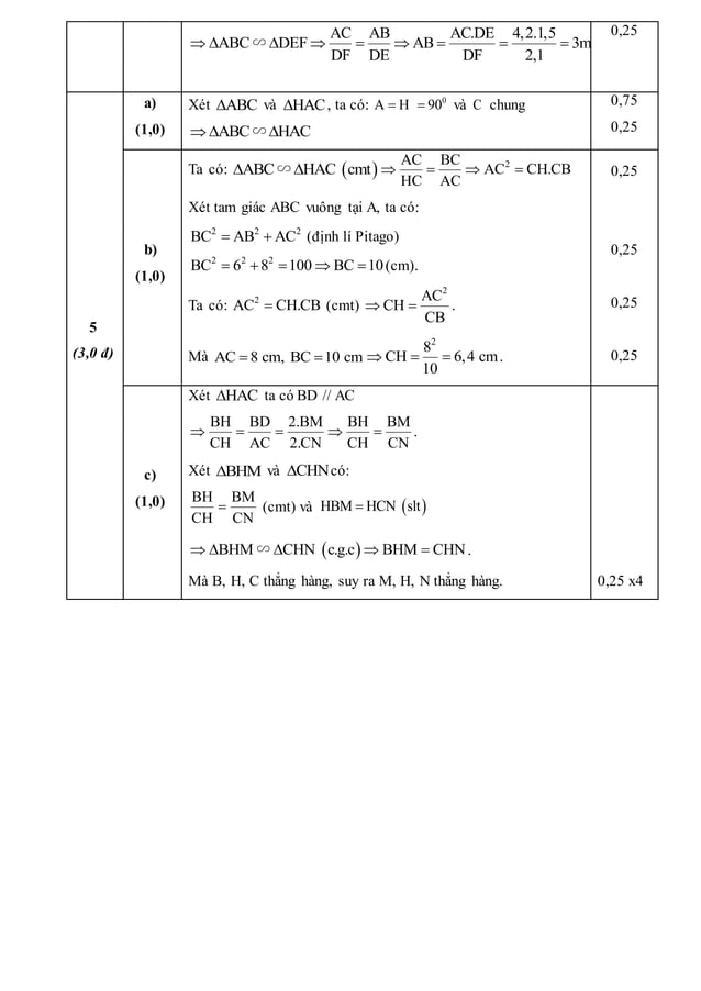 Đề Thi HK2 Toán 8 - THCS Đức Trí | DOCX