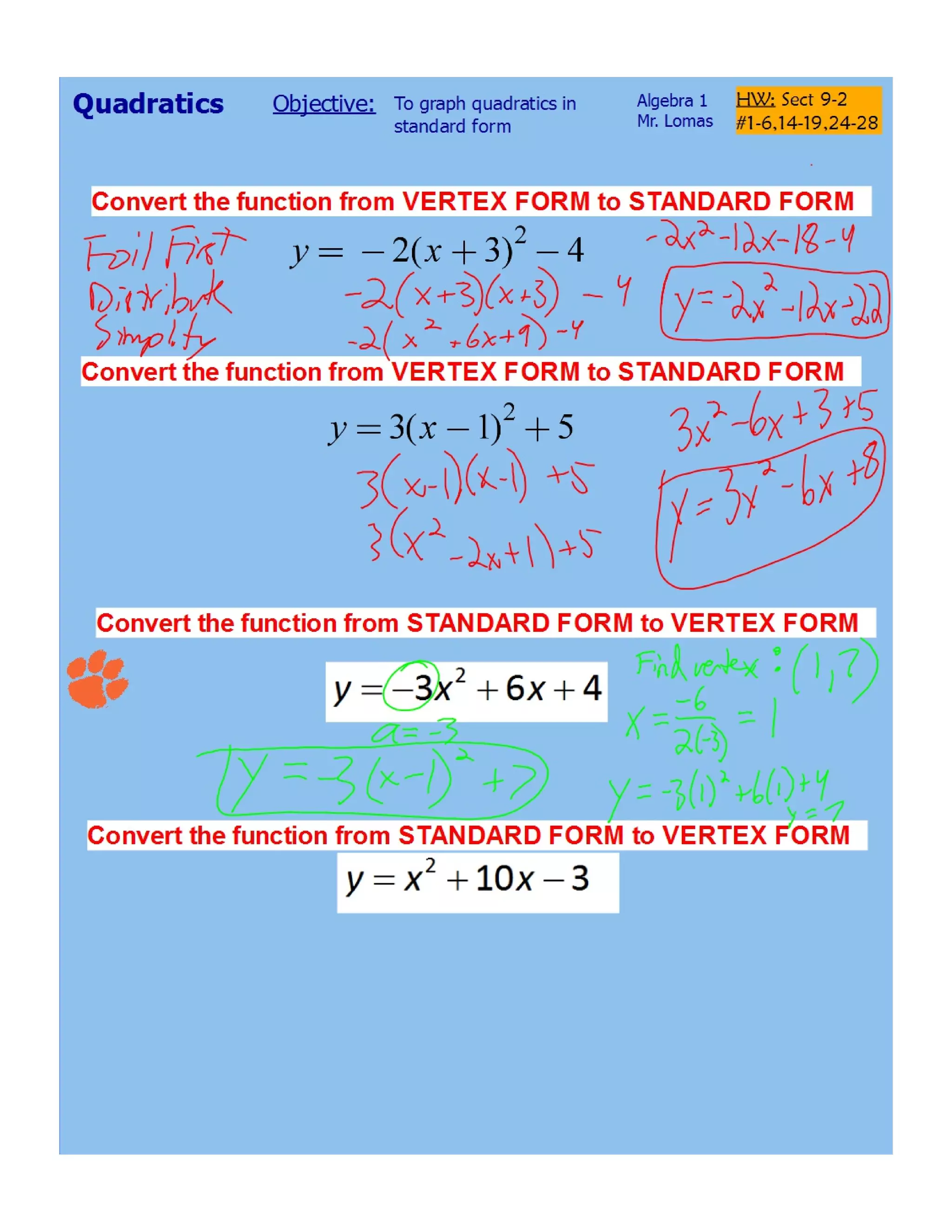 9-2 Graphing Quadratic Functions Standard Form.pdf