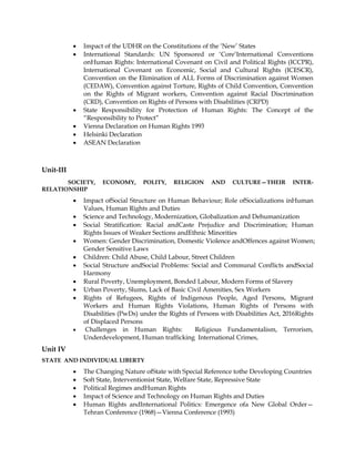 NTA UGC NET JRF -92 human right and duties-new updated syllabus | PDF
