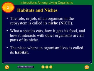 Complete Chapter 9:2 - Interactions Between Living Things | PPT