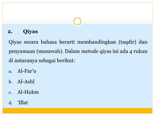 SUMBER - SUMBER HUKUM ISLAM | PPTX