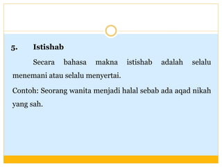 SUMBER - SUMBER HUKUM ISLAM | PPT