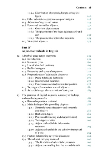 Adjunct Adverbials In English 1st Hilde Hasselgrd | PDF