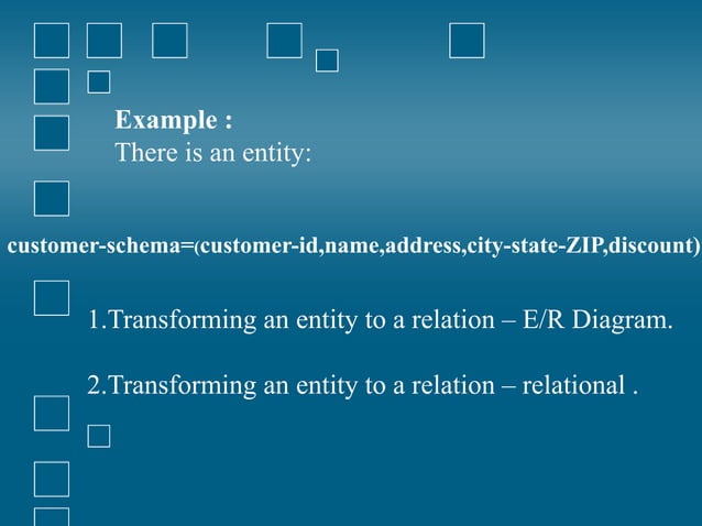 Entity relationship Models from Chapter 4 | PPT