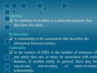 Entity relationship Models from Chapter 4 | PPT