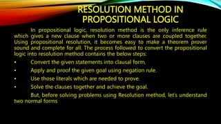 Resolution method in AI.pptx