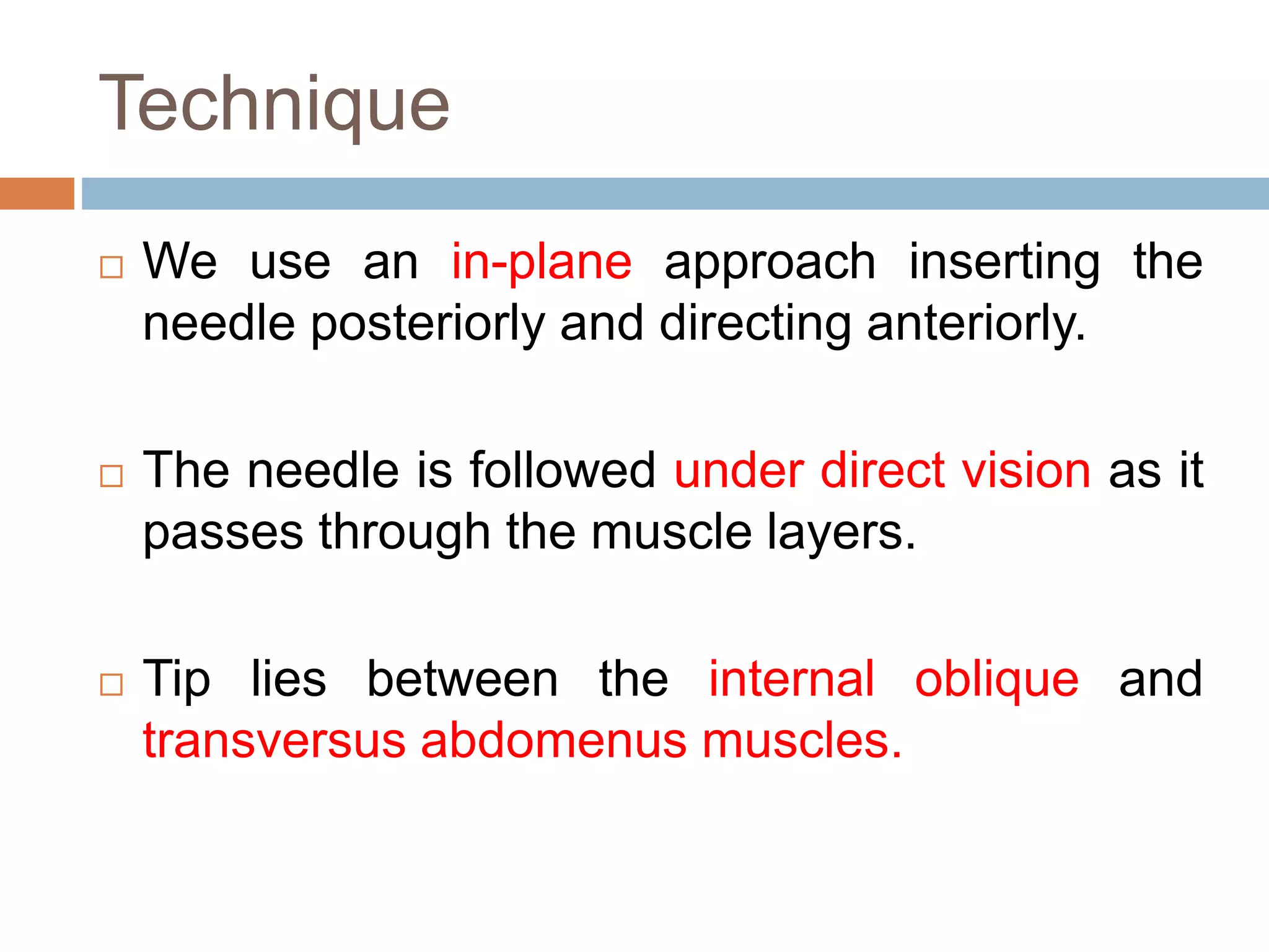 Ultrasound Guided Transversus Abdominis Plane (TAP) Block | PPTX