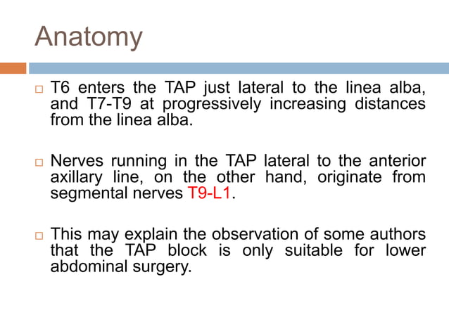 Ultrasound Guided Transversus Abdominis Plane (TAP) Block | PPTX