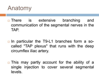 Ultrasound Guided Transversus Abdominis Plane (TAP) Block | PPTX
